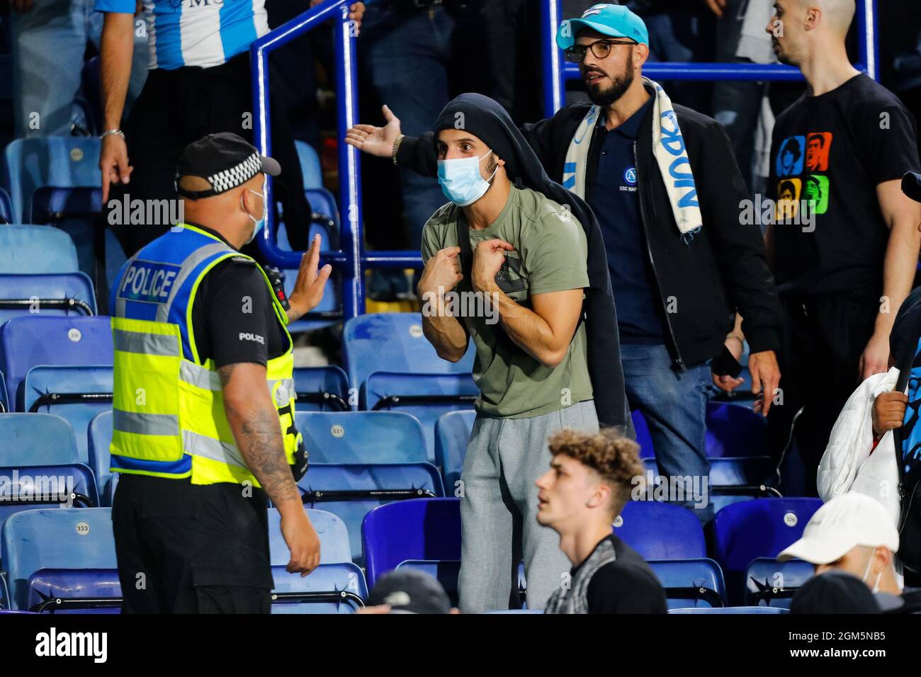 Crowd trouble with the leicester fans hi-res stock photography and ...