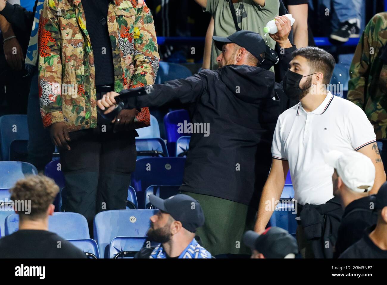 Crowd trouble with the leicester fans hi-res stock photography and ...