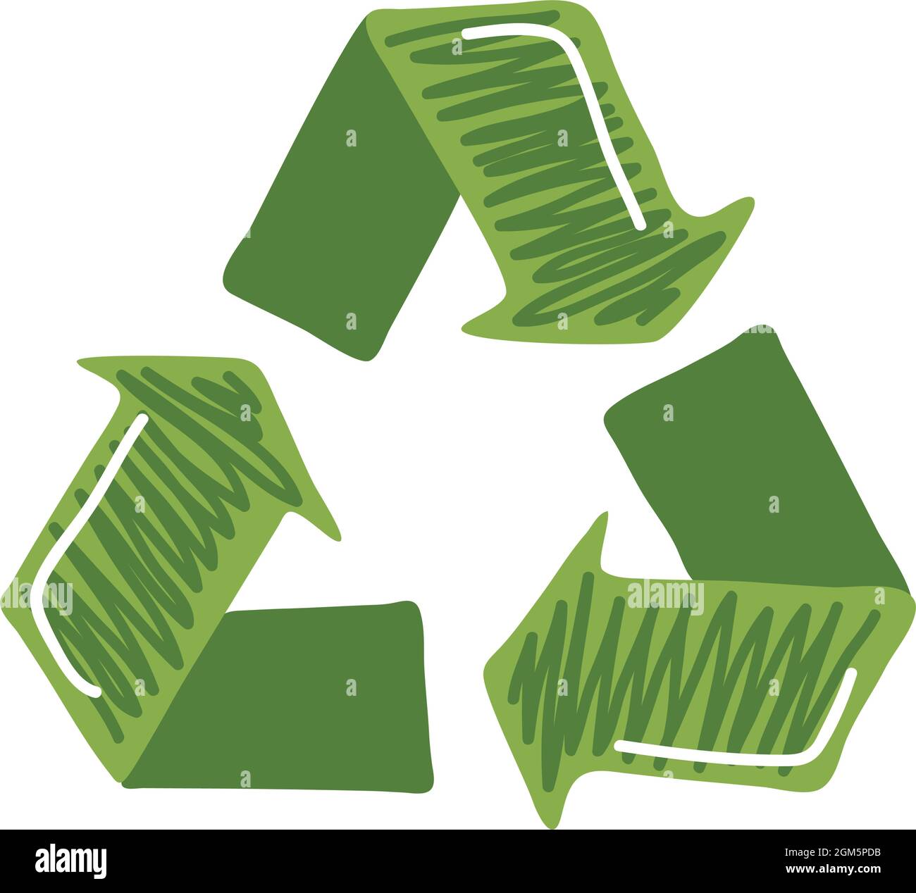 Recycle symbol on white background Stock Vector Image & Art - Alamy