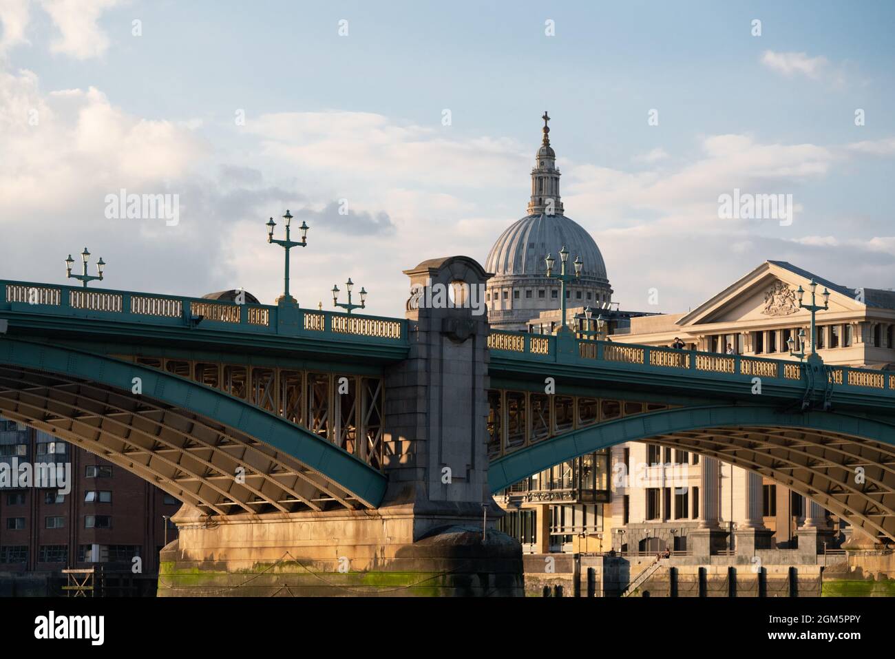 Southwark Bridge and St Paul's Cathedral Stock Photo - Alamy