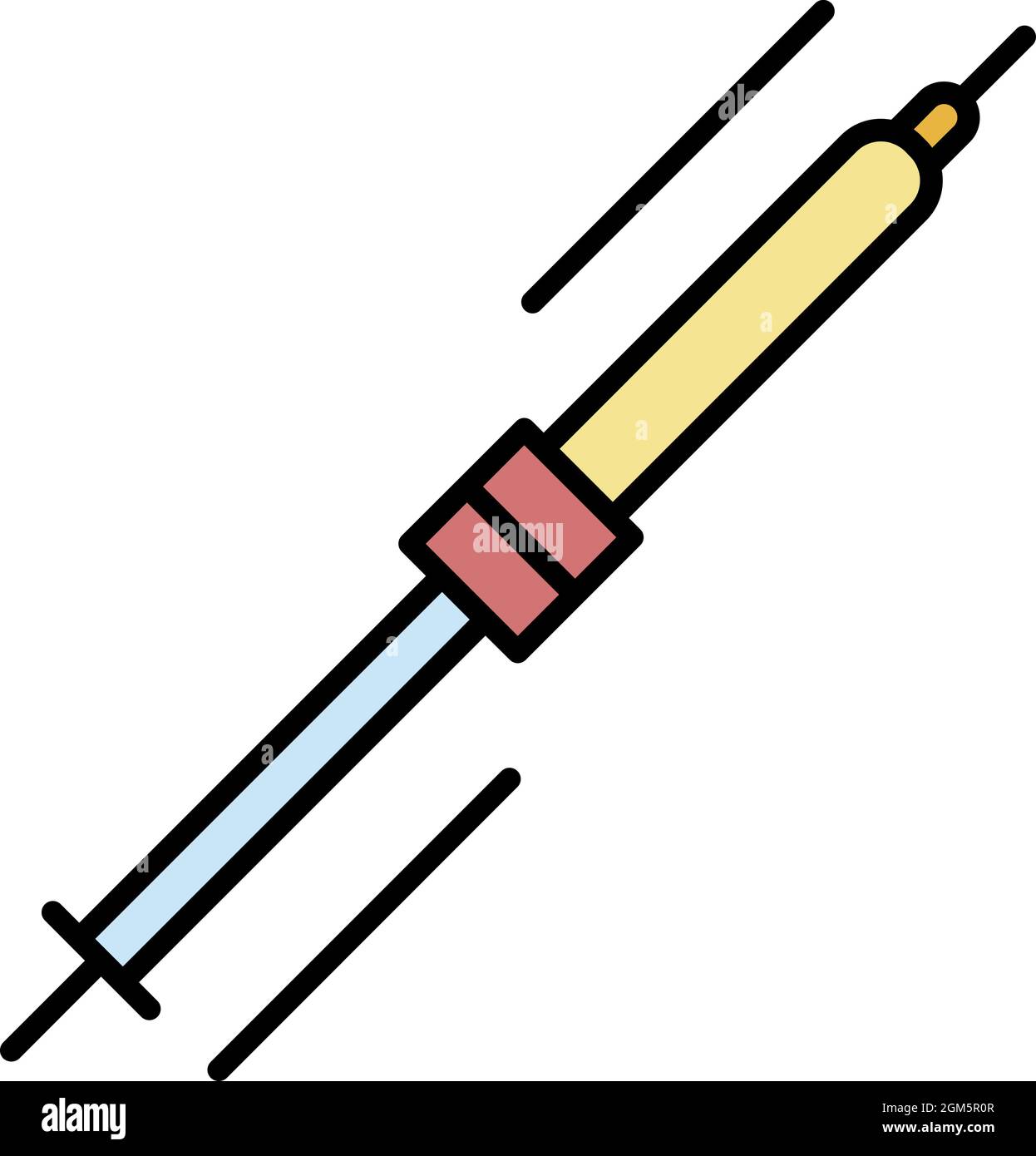 Hand electrode welding icon. Outline hand electrode welding vector icon ...