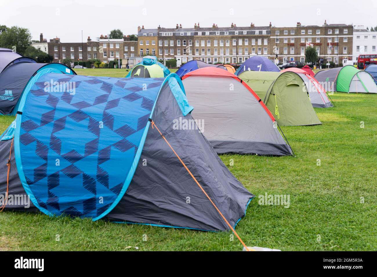 Blackheath common has turned into camping site with colourful tents of ...