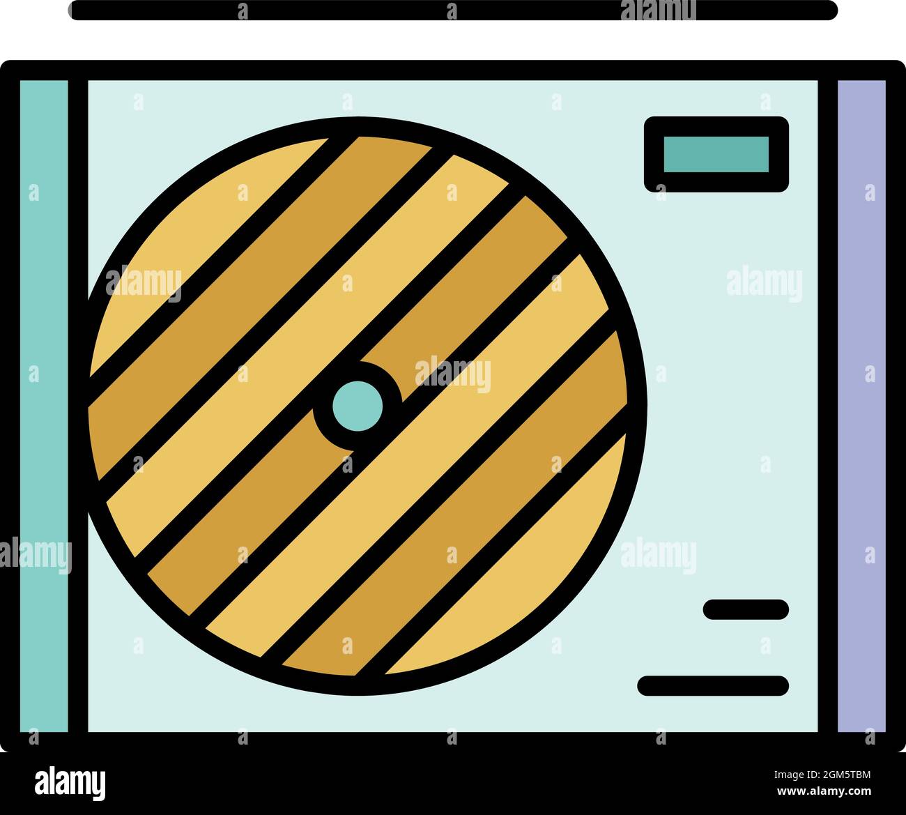 Conditioner outdoor fan icon. Outline conditioner outdoor fan vector ...