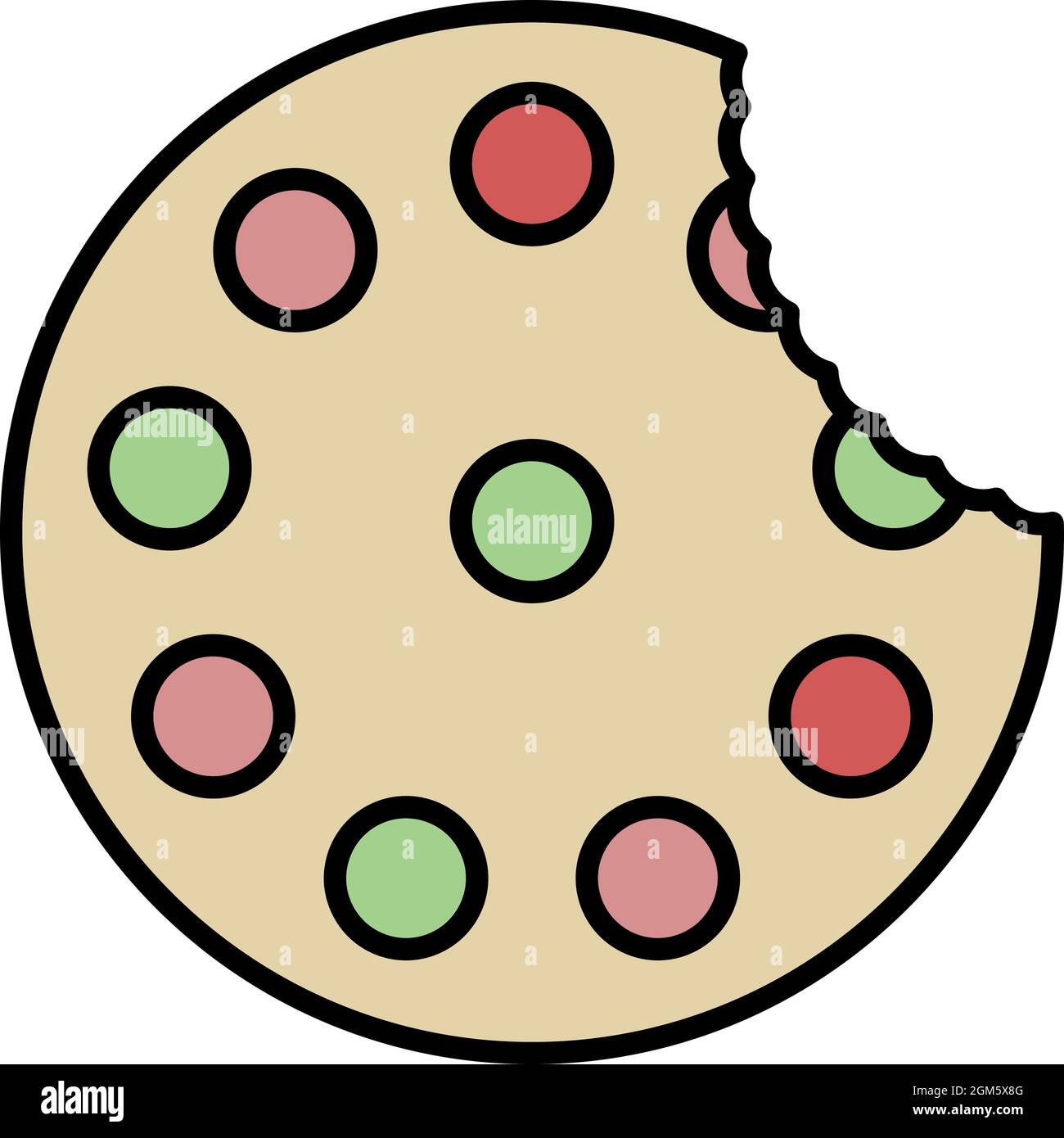 Oat biscuits chocolate chip Stock Vector Images - Alamy