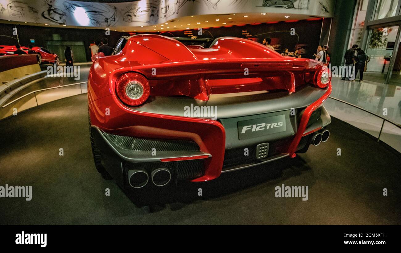 Ferrari theme park at Abu Dhabi city Stock Photo - Alamy