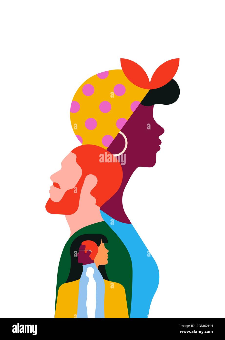 Diverse colorful people character faces on isolated background ...