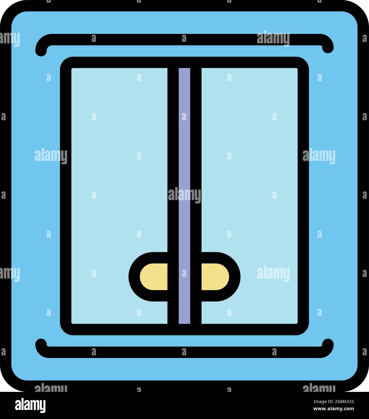 Electric light breaker icon. Outline electric light breaker vector icon ...