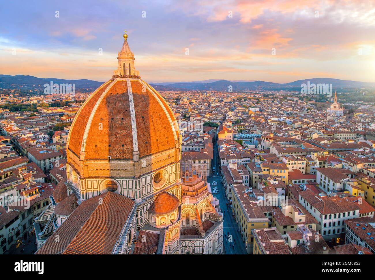 View of Florence skyline from top view in Italy Stock Photo - Alamy