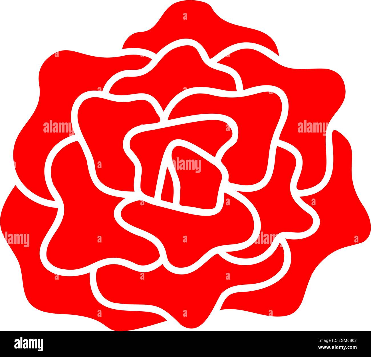 Rose flower icon hi-res stock photography and images - Alamy