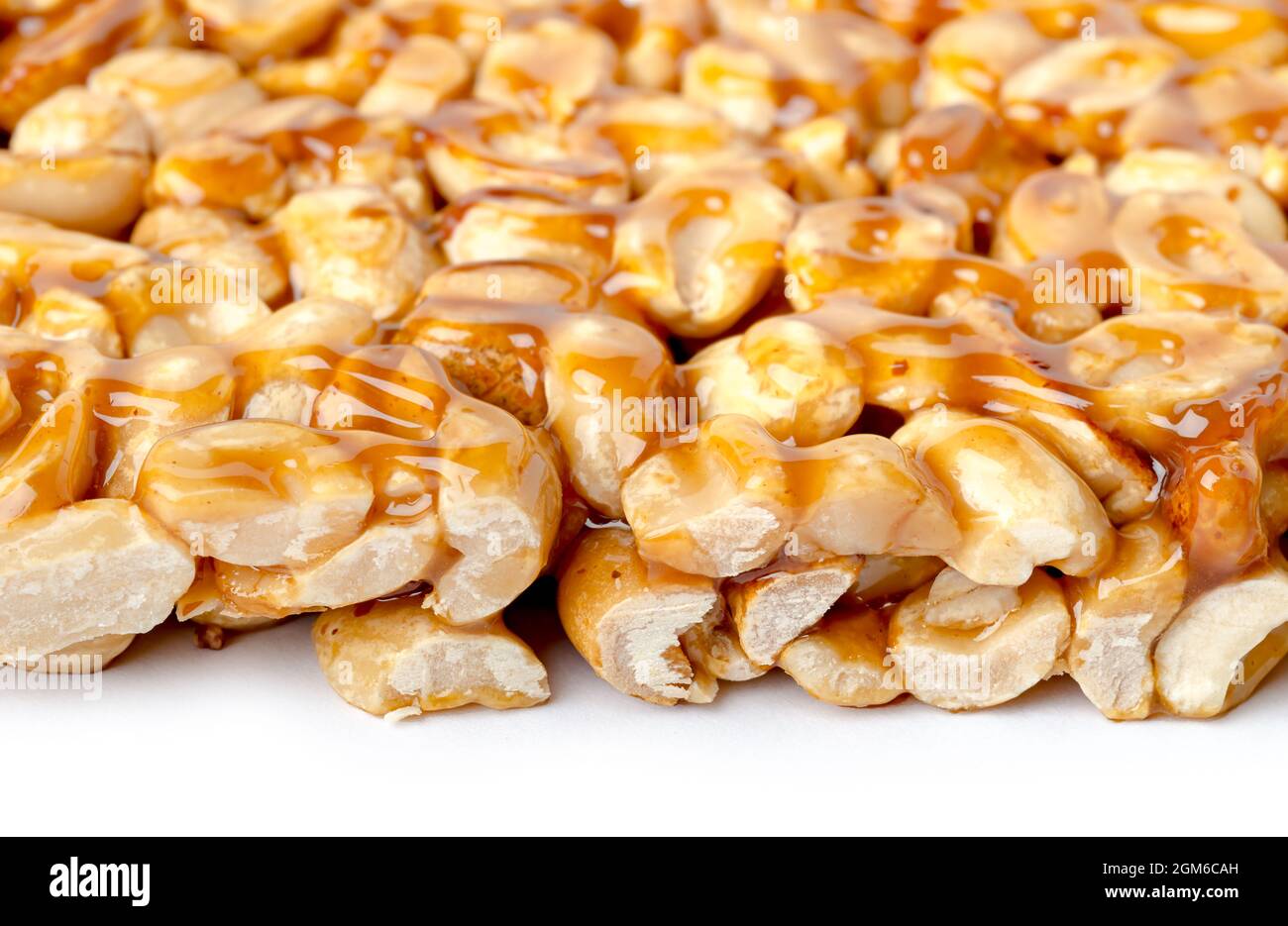 Palanqueta with peanuts crunchy. Mexican artisanal candies produced by ...