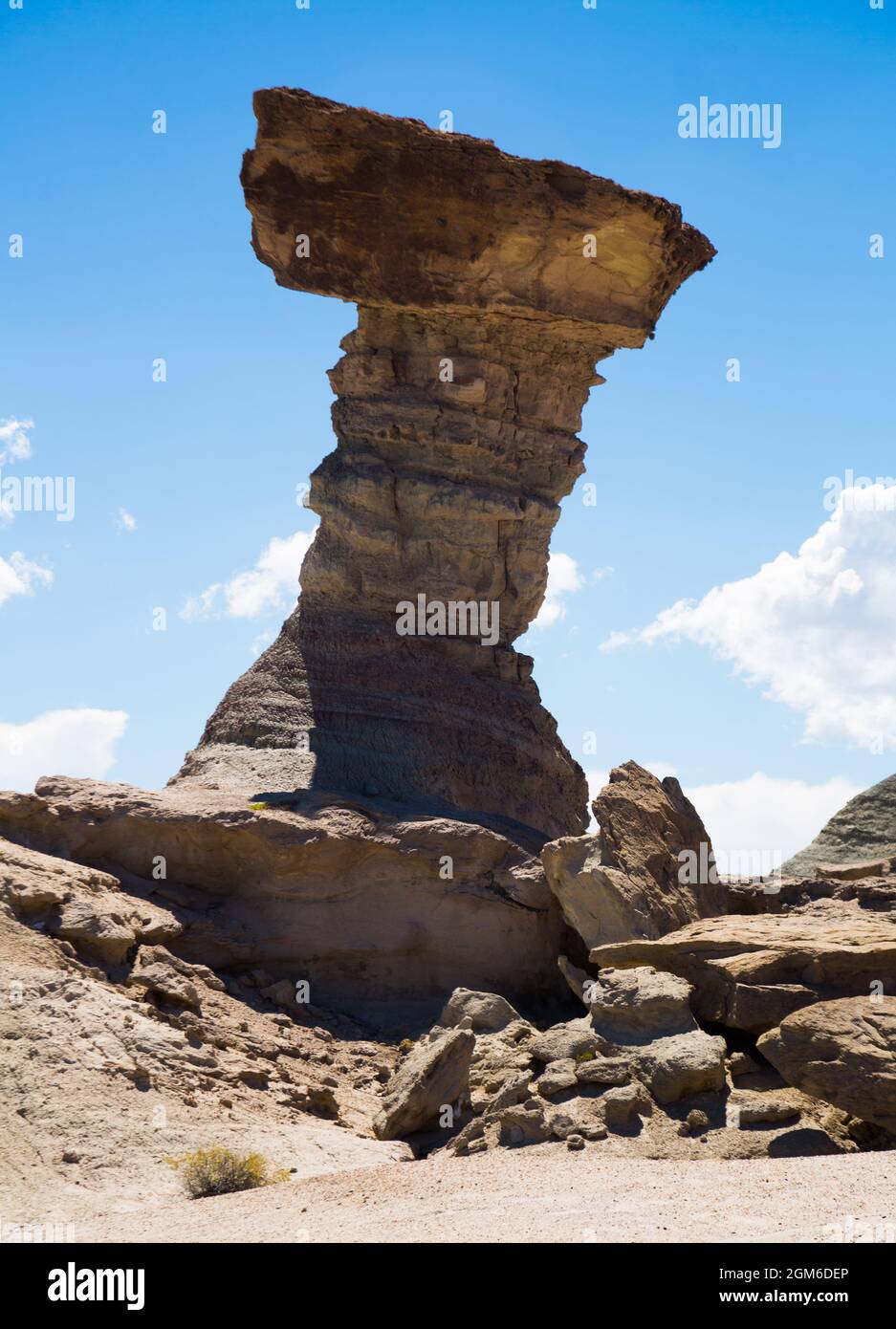 Geological formations in Ischigualasto Stock Photo - Alamy