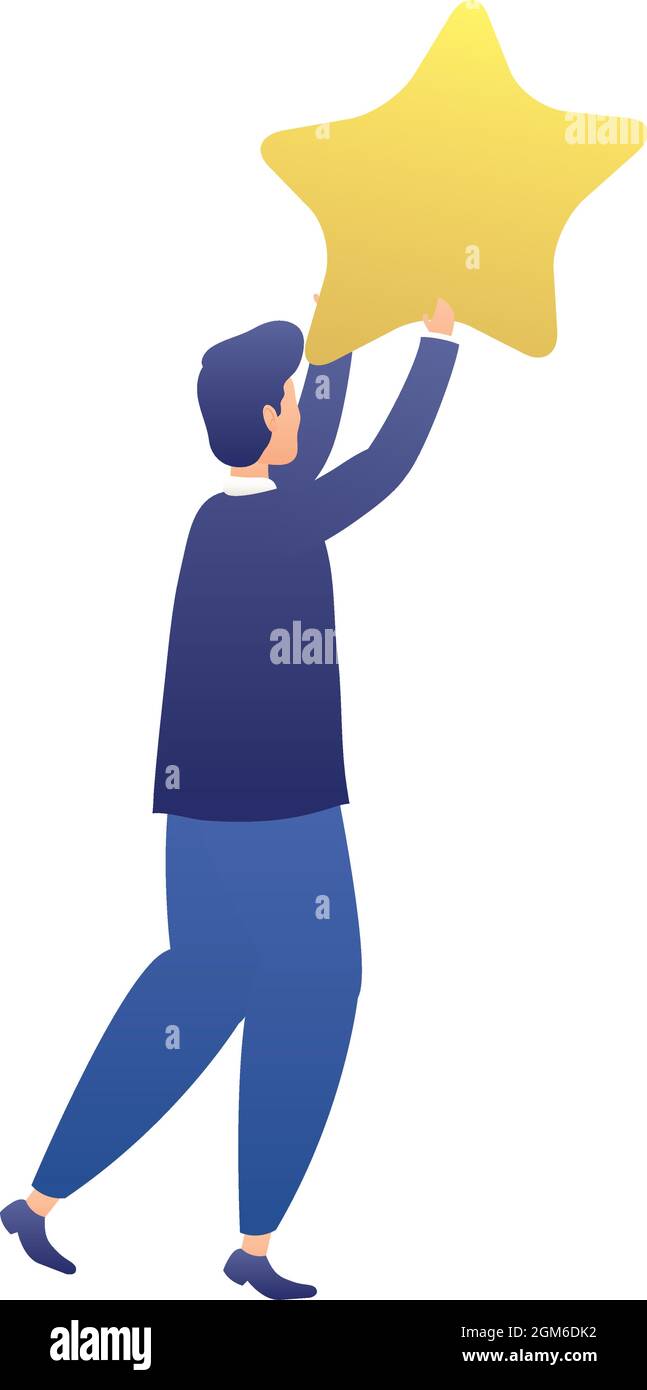 man with star, person human people Stock Vector Image & Art - Alamy