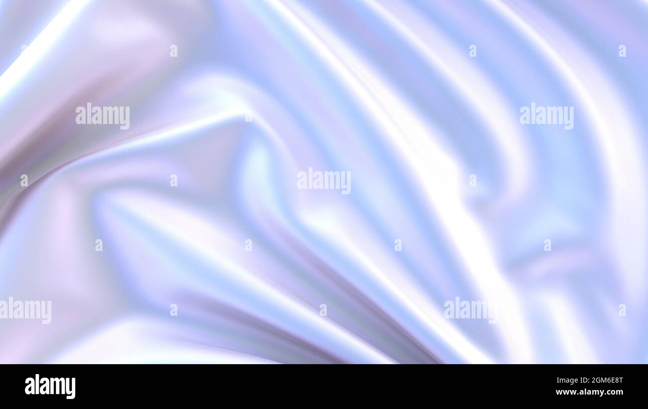 Abstract pearl background like mother-of-pearl fabric waves. 3D Render ...