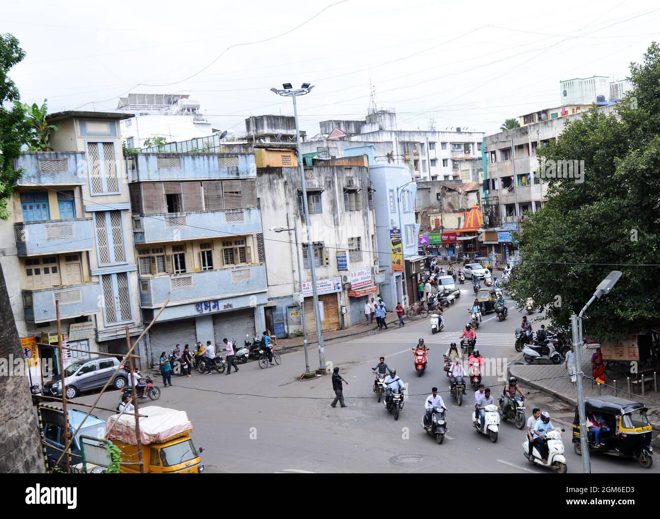 Scooters and small motorbikes are the most mean of transportation in ...