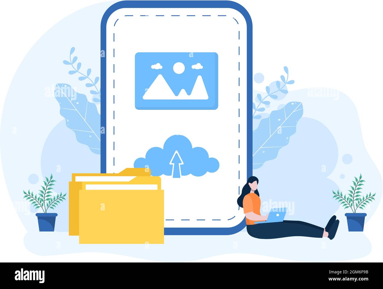 Upload Image Background of Online Devices Information and Data to ...