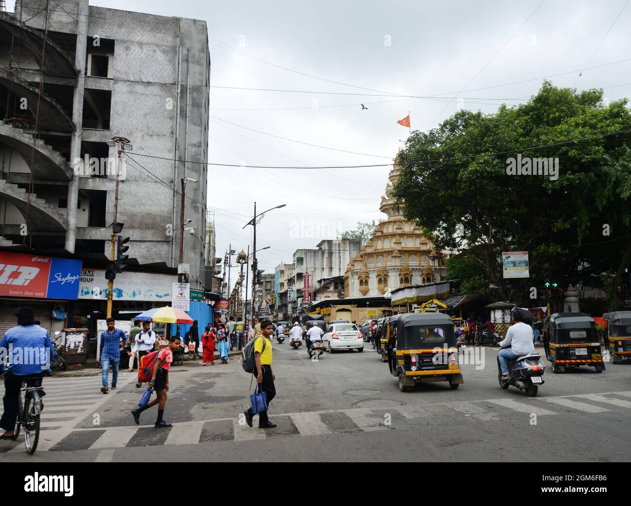 Shreemant Dagdusheth Halwai Ganpati temple in Pune, India Stock Photo ...
