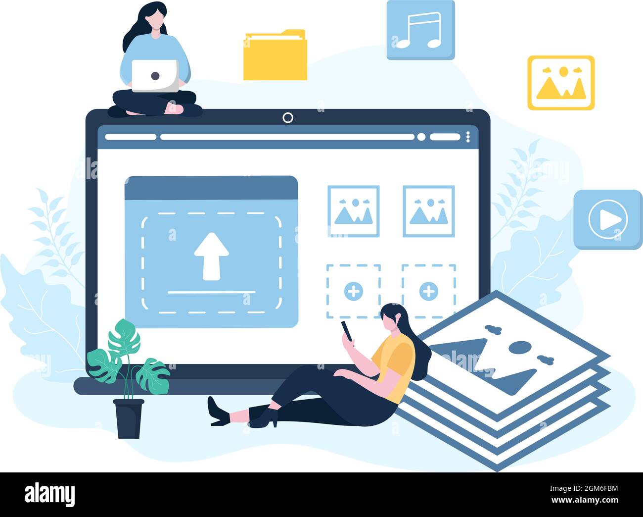 Upload Image Background of Online Devices Information and Data to ...