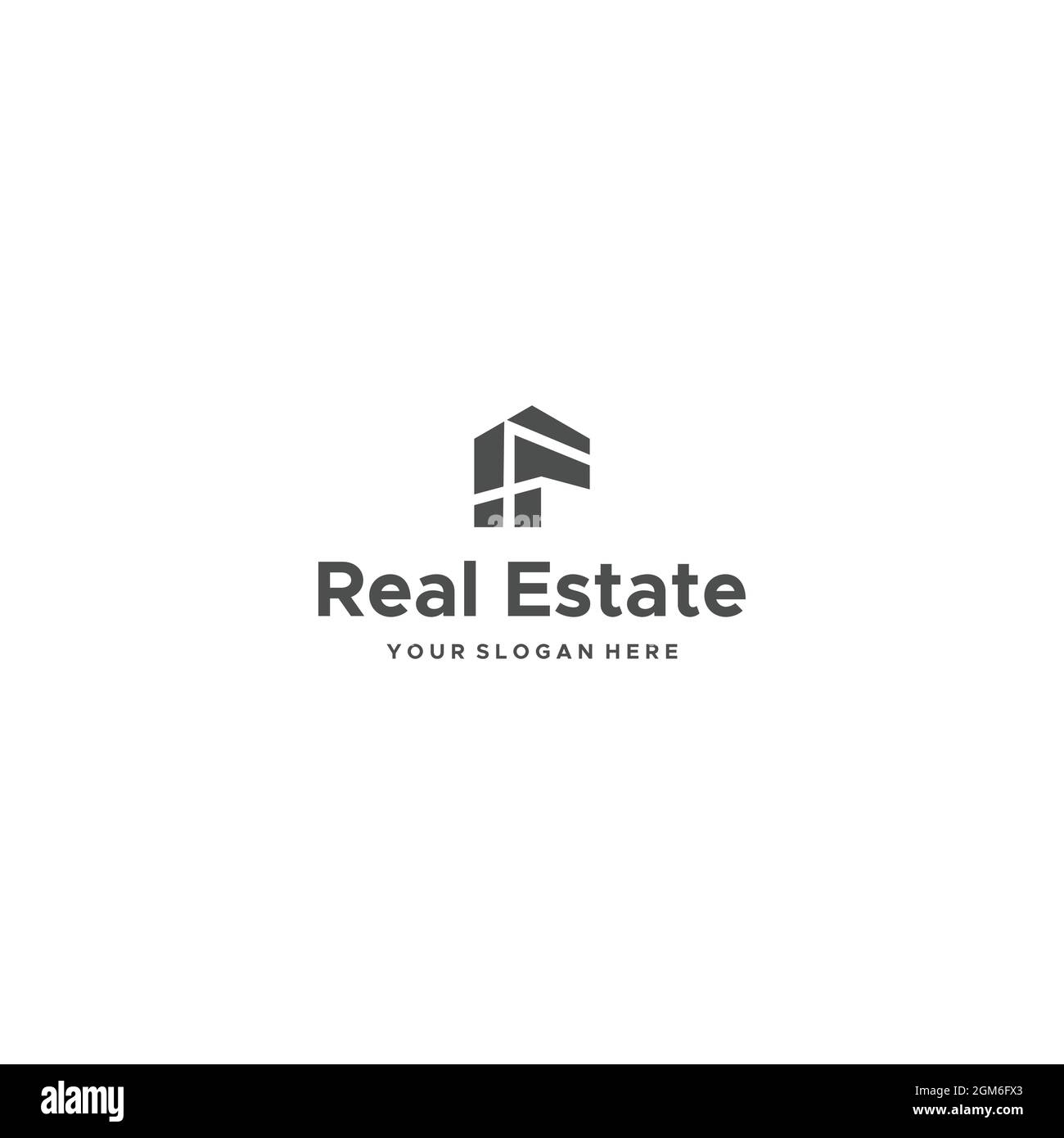 flat Real Estate house apartment Logo design Stock Vector Image & Art ...