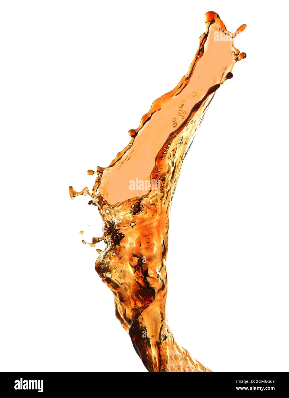 Cola splash on white background Stock Photo - Alamy