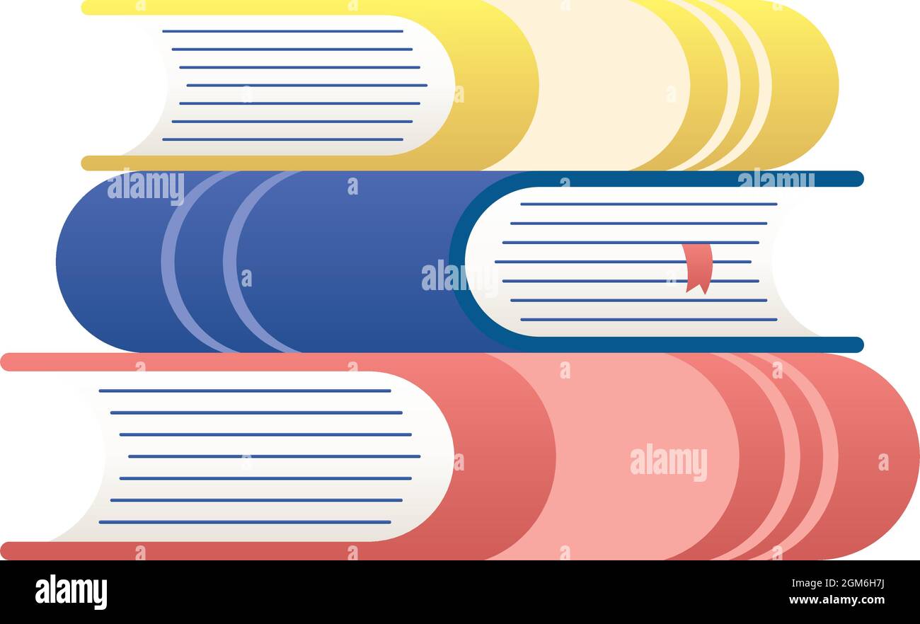 education books on white background Stock Vector Image & Art - Alamy