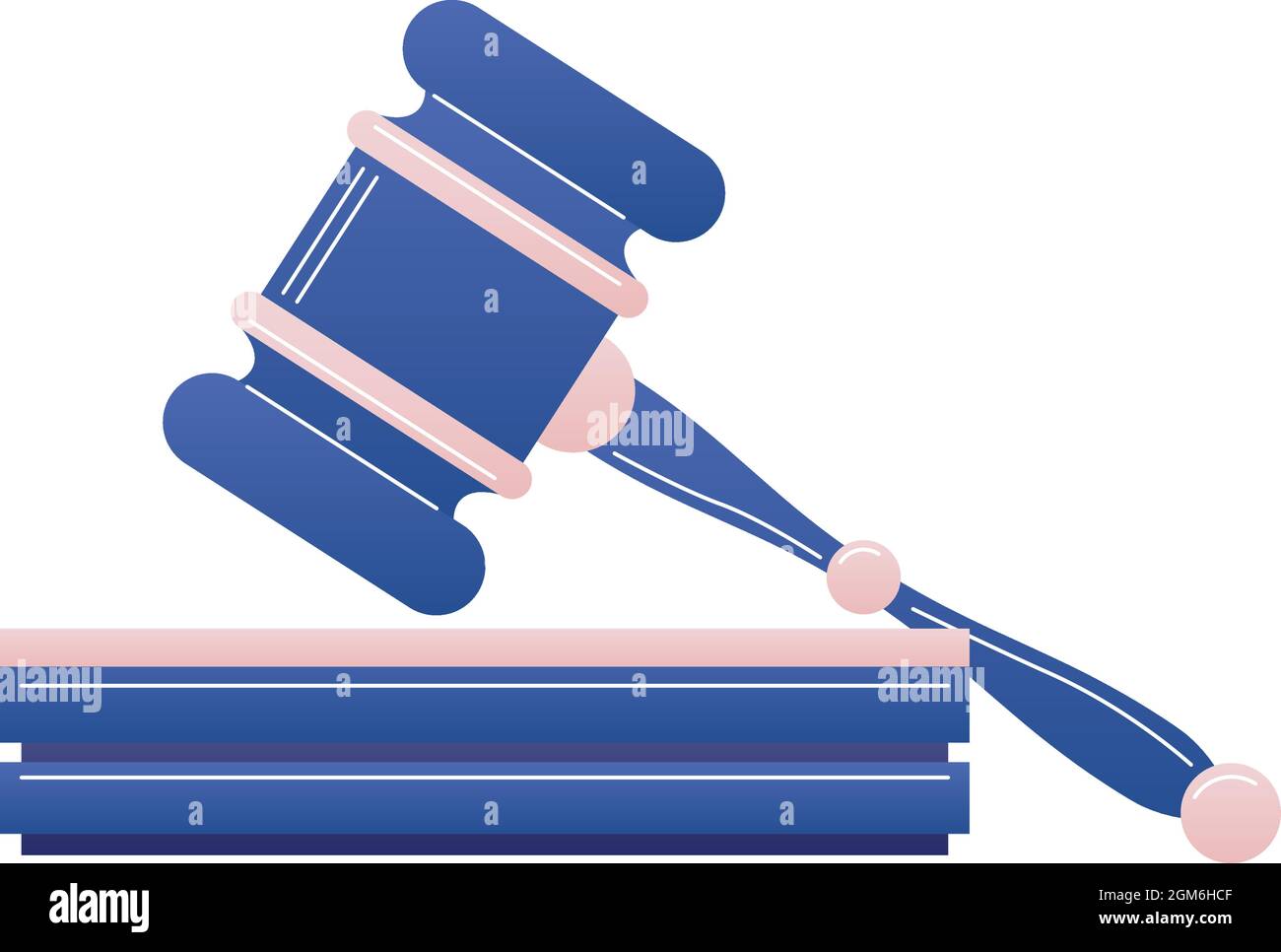 law hammer on white background Stock Vector Image & Art - Alamy