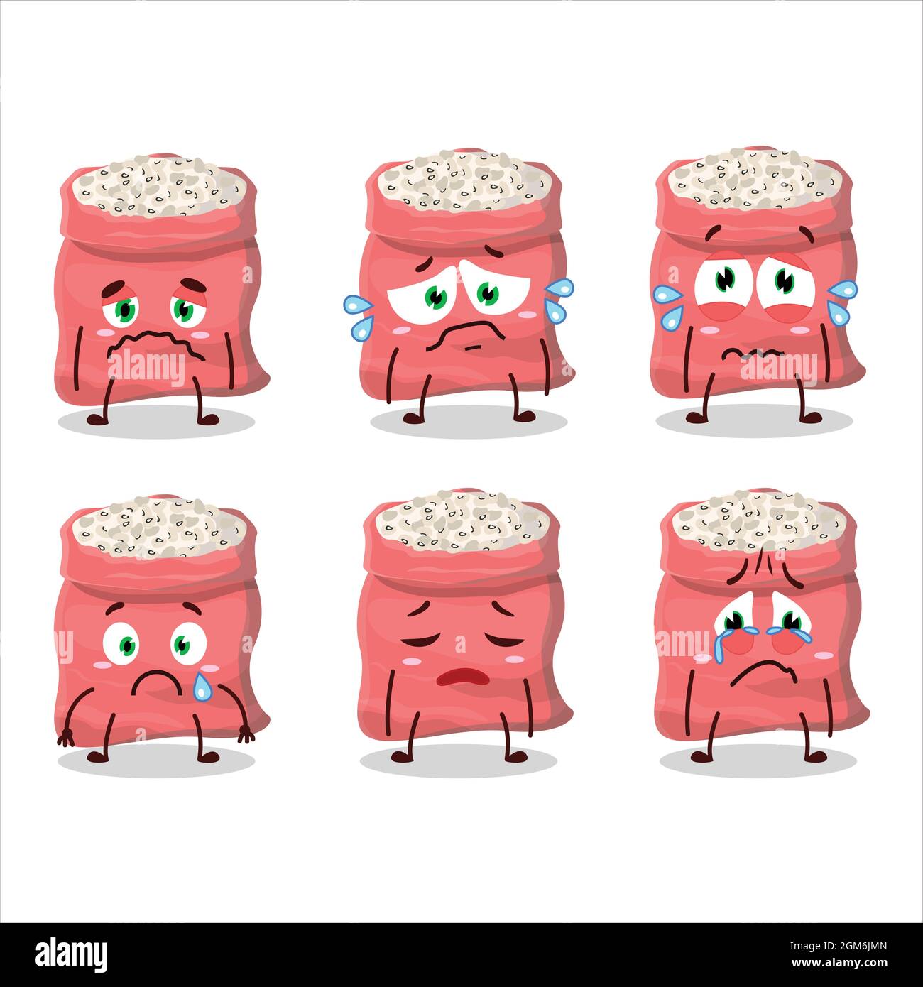 Black eyed peas cartoon character with sad expression. Vector ...