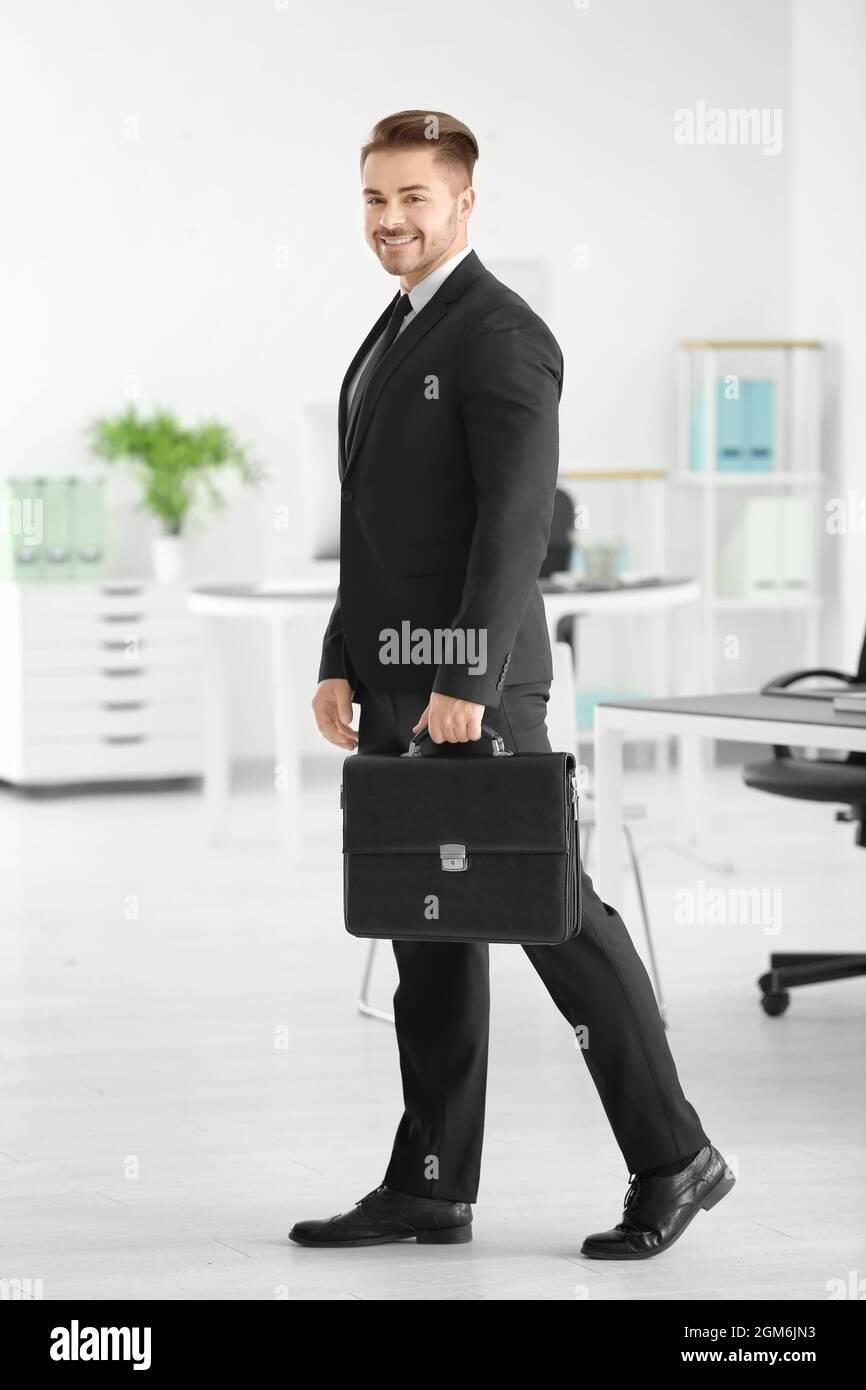 Attractive young lawyer in office Stock Photo - Alamy