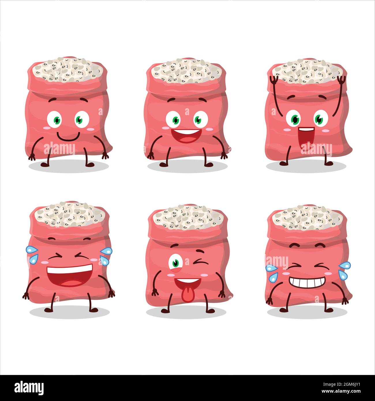 Cartoon character of black eyed peas with smile expression. Vector ...