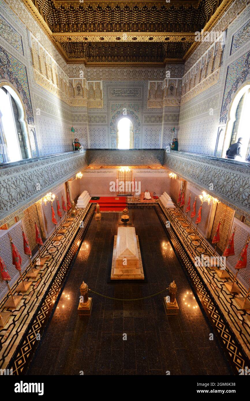 The Mausoleum of King Mohammed V in Rabat, Morocco Stock Photo - Alamy