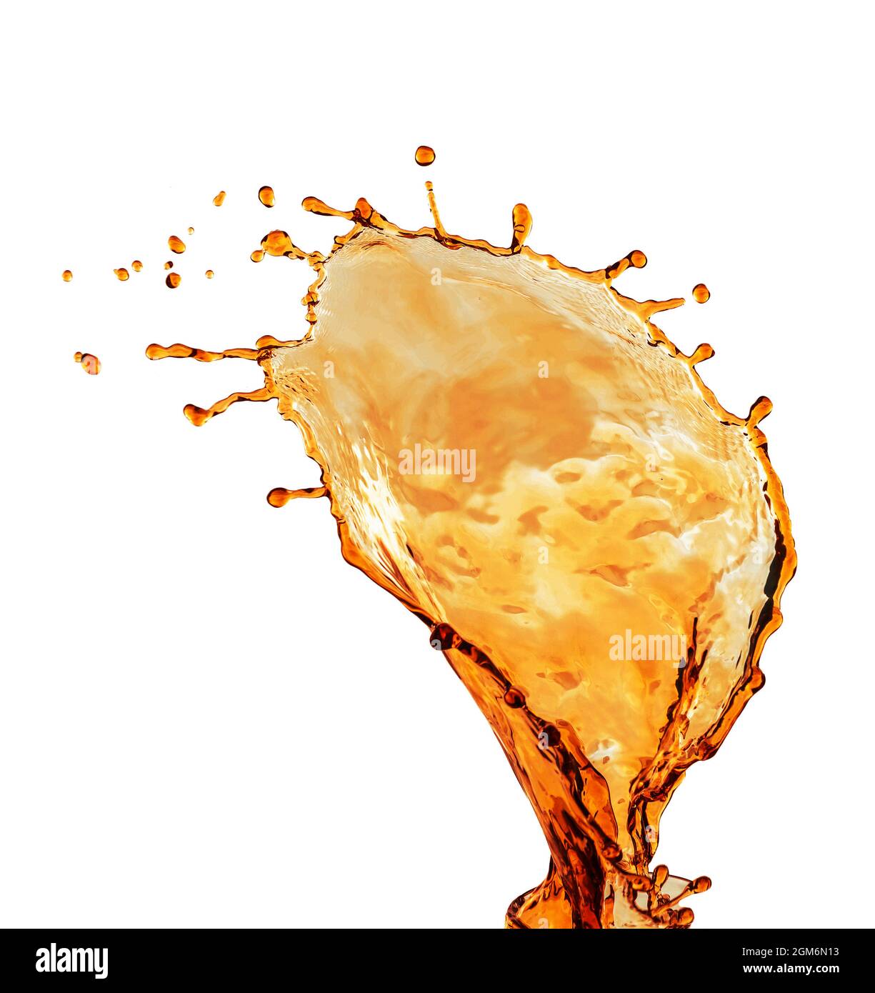 Cola splash on white background Stock Photo - Alamy