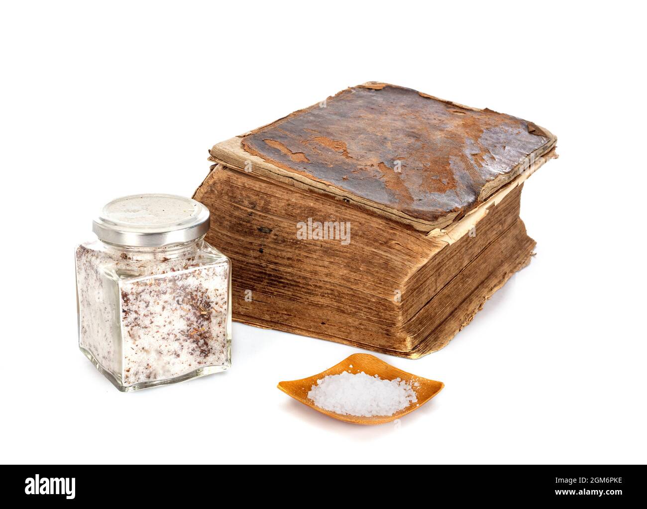 ancient bible in front of white background Stock Photo - Alamy