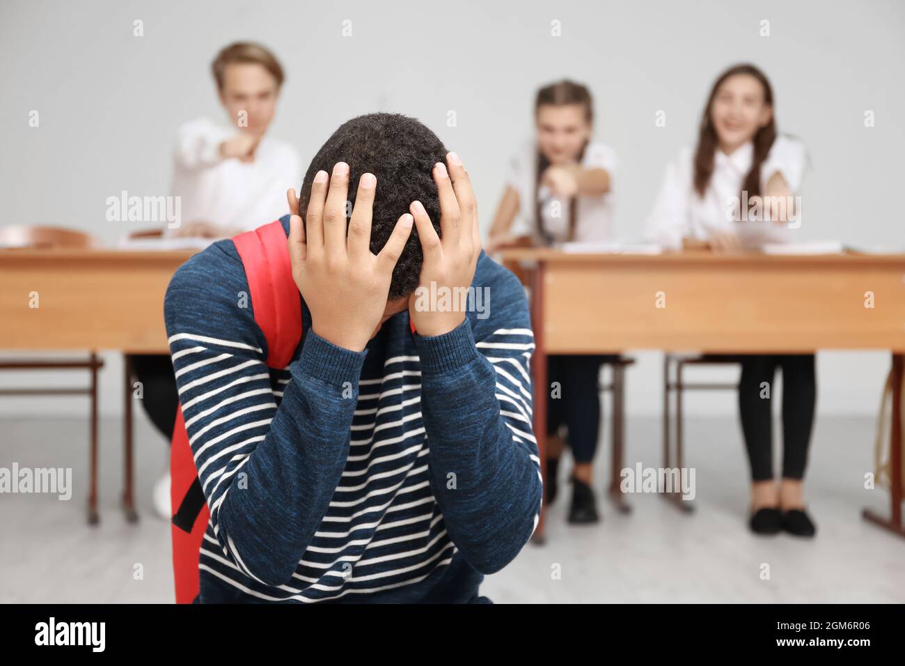 Boy crying classroom hi-res stock photography and images - Alamy