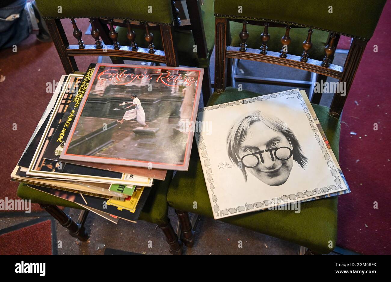 Berlin, Germany. 16th Sep, 2021. Peter Patzek, aka Platten Pedro, has ...