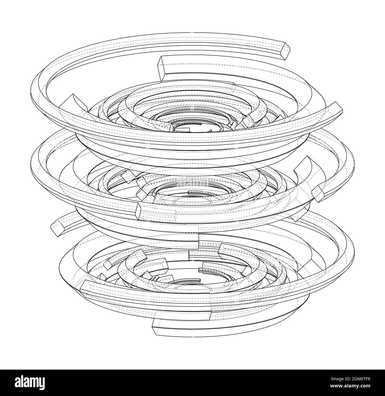 Concentric hud Black and White Stock Photos & Images - Alamy
