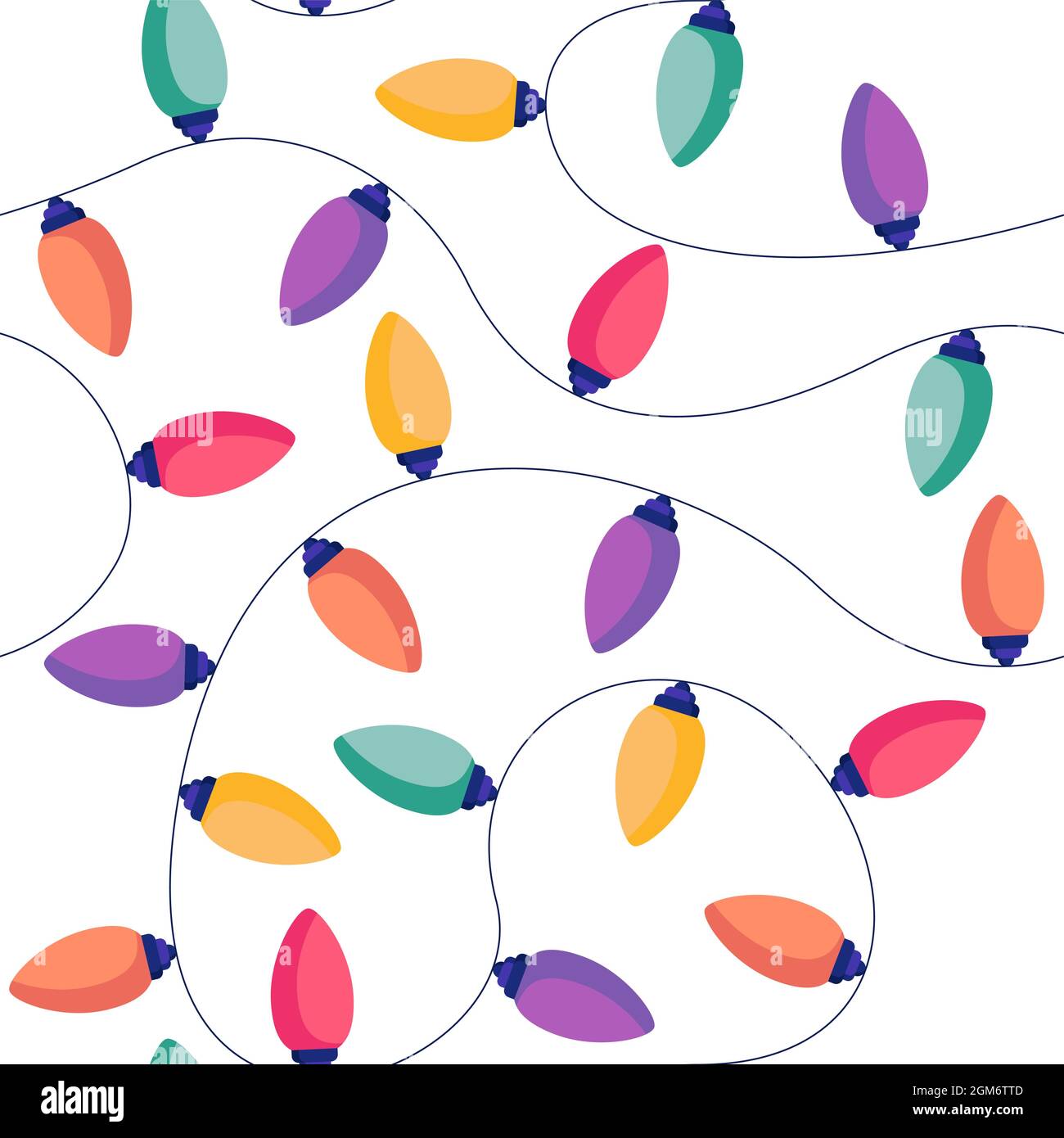 Christmas Lights Pattern Background