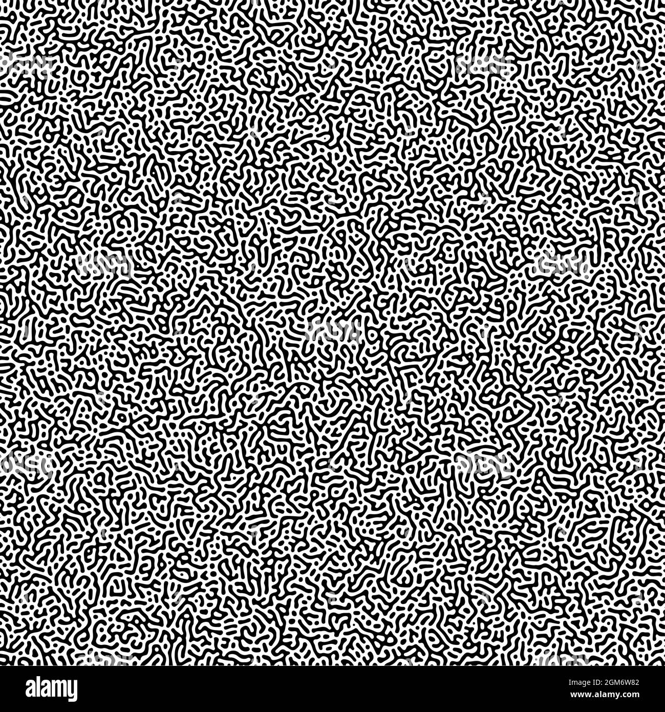 Cyclic Symmetric Multiscale Turing Pattern. Monochrome texture Stock ...