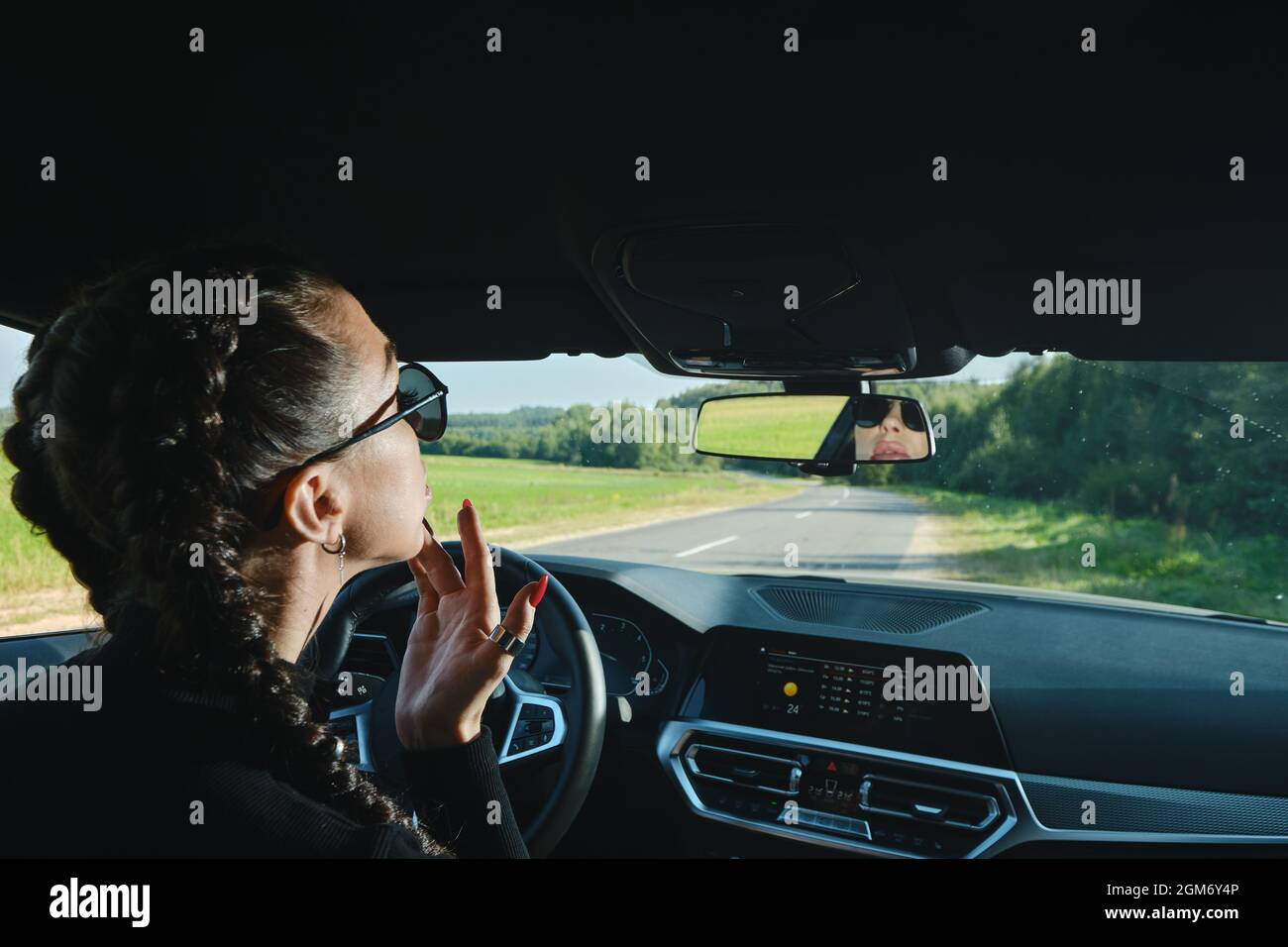 Behind the steering wheel hi-res stock photography and images - Alamy