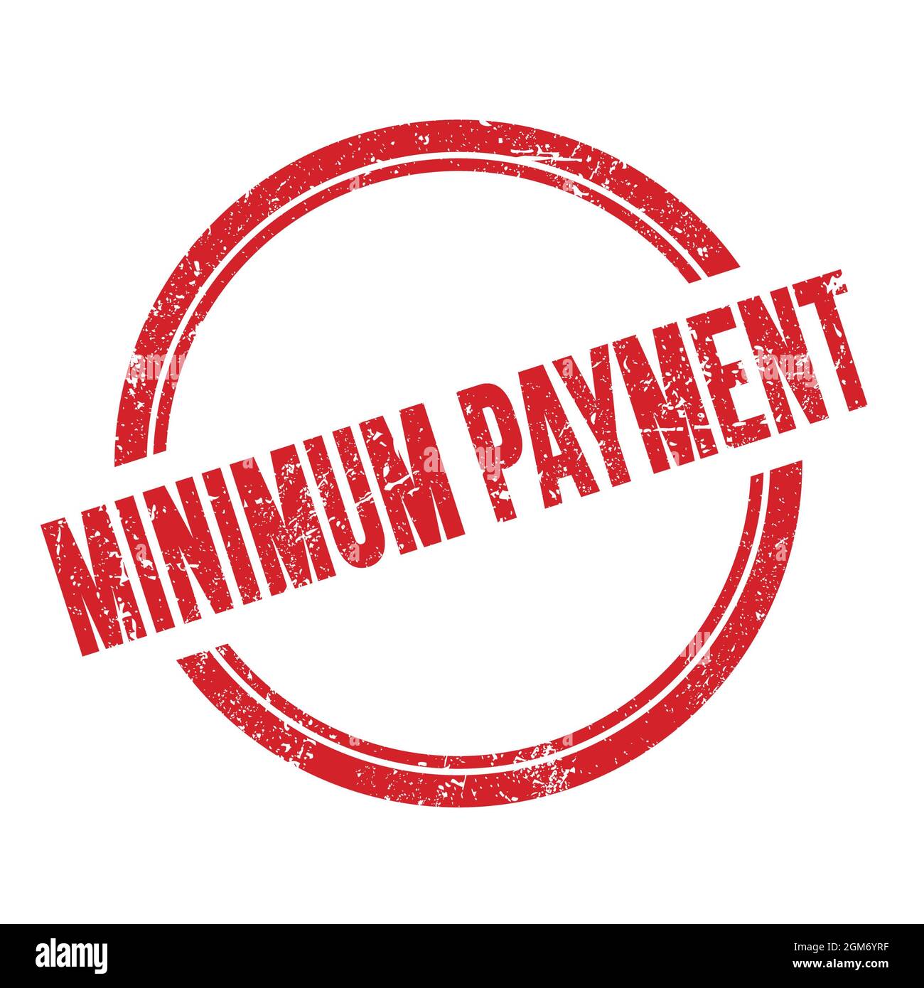 Minimum payment stamp hi-res stock photography and images - Alamy