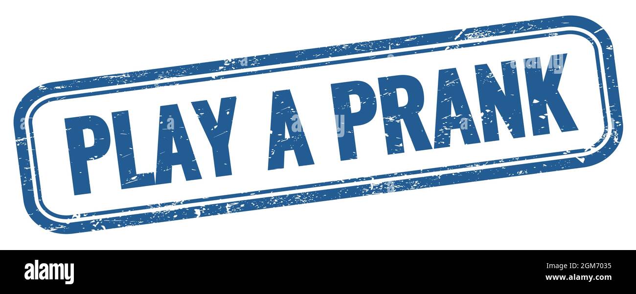 Play a prank on stamp Cut Out Stock Images & Pictures - Alamy