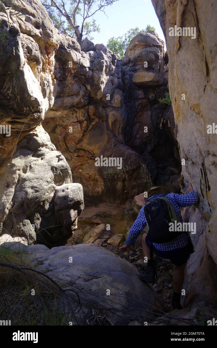 Exploring for caves and aboriginal rock art, Valley of the Ghosts ...