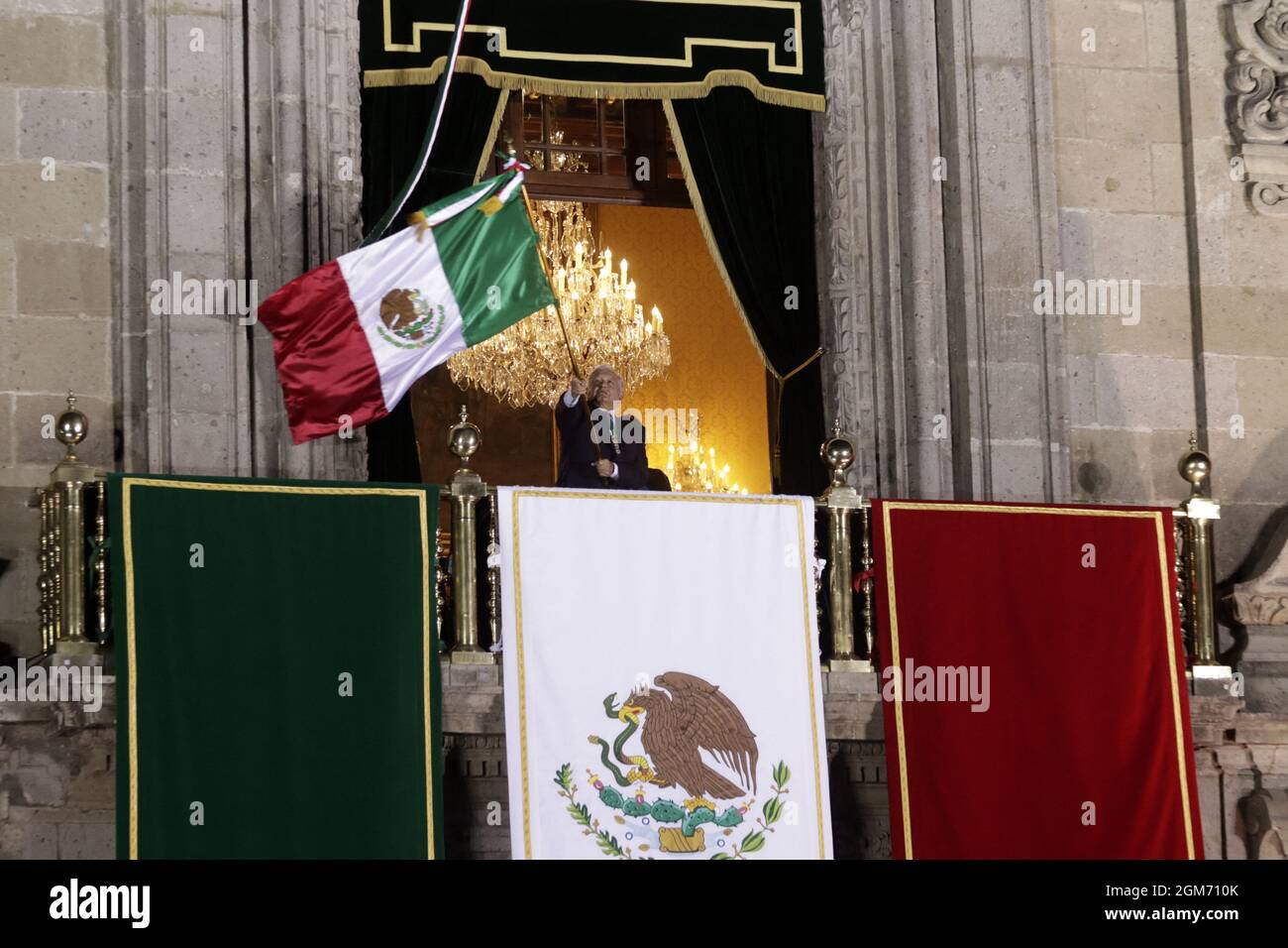 MEXICO CITY, MEXICO - SEPTEMBER 15: the President of Mexico, Andres ...