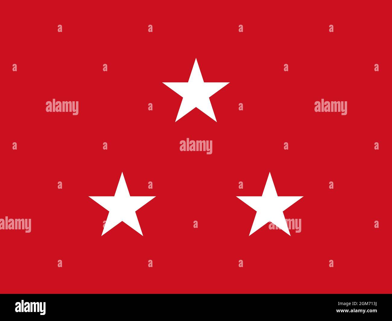The flag of a USA Marine Corps Lieutenant General of a tri of white ...