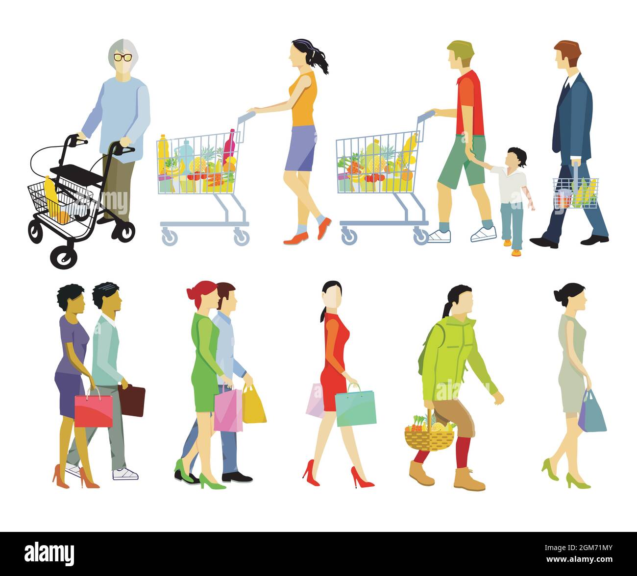 Shopping client Stock Vector Images - Alamy