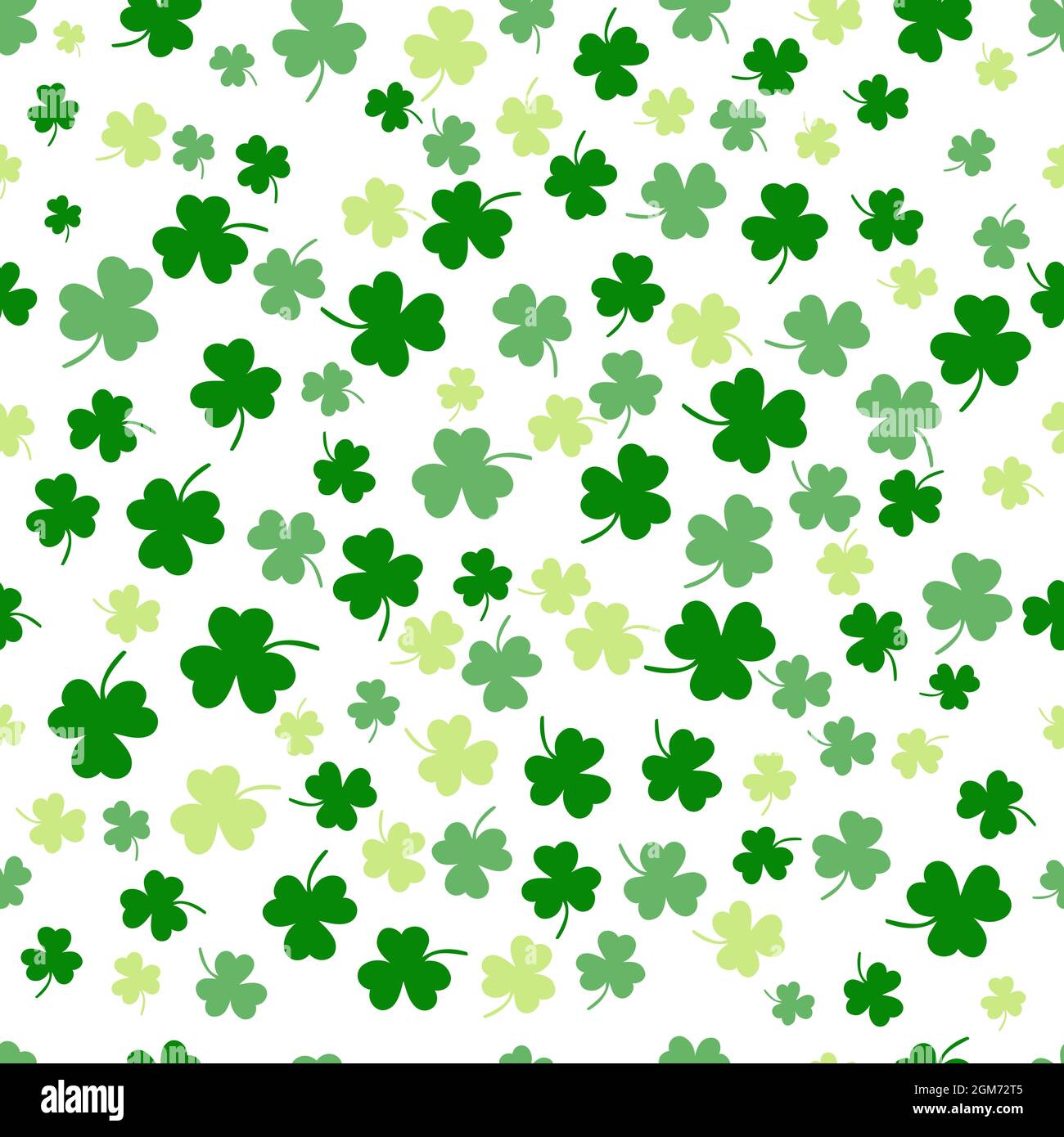 Clover leaf flat design green backdrop background pattern vector illustration Stock Vector Image ...