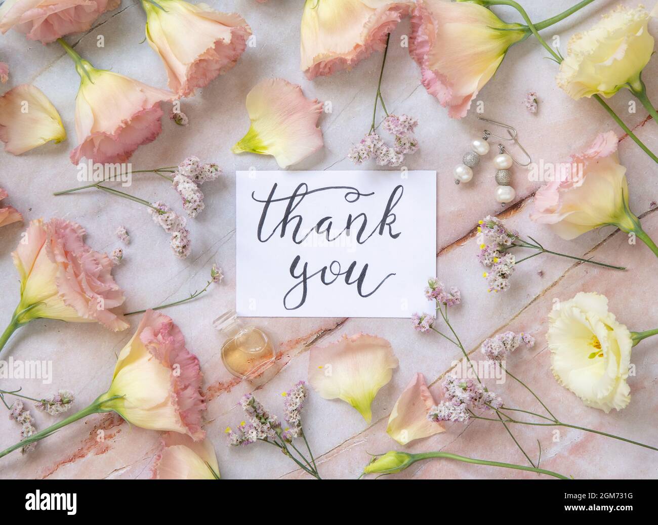 Blooming Rose Thank You Cards