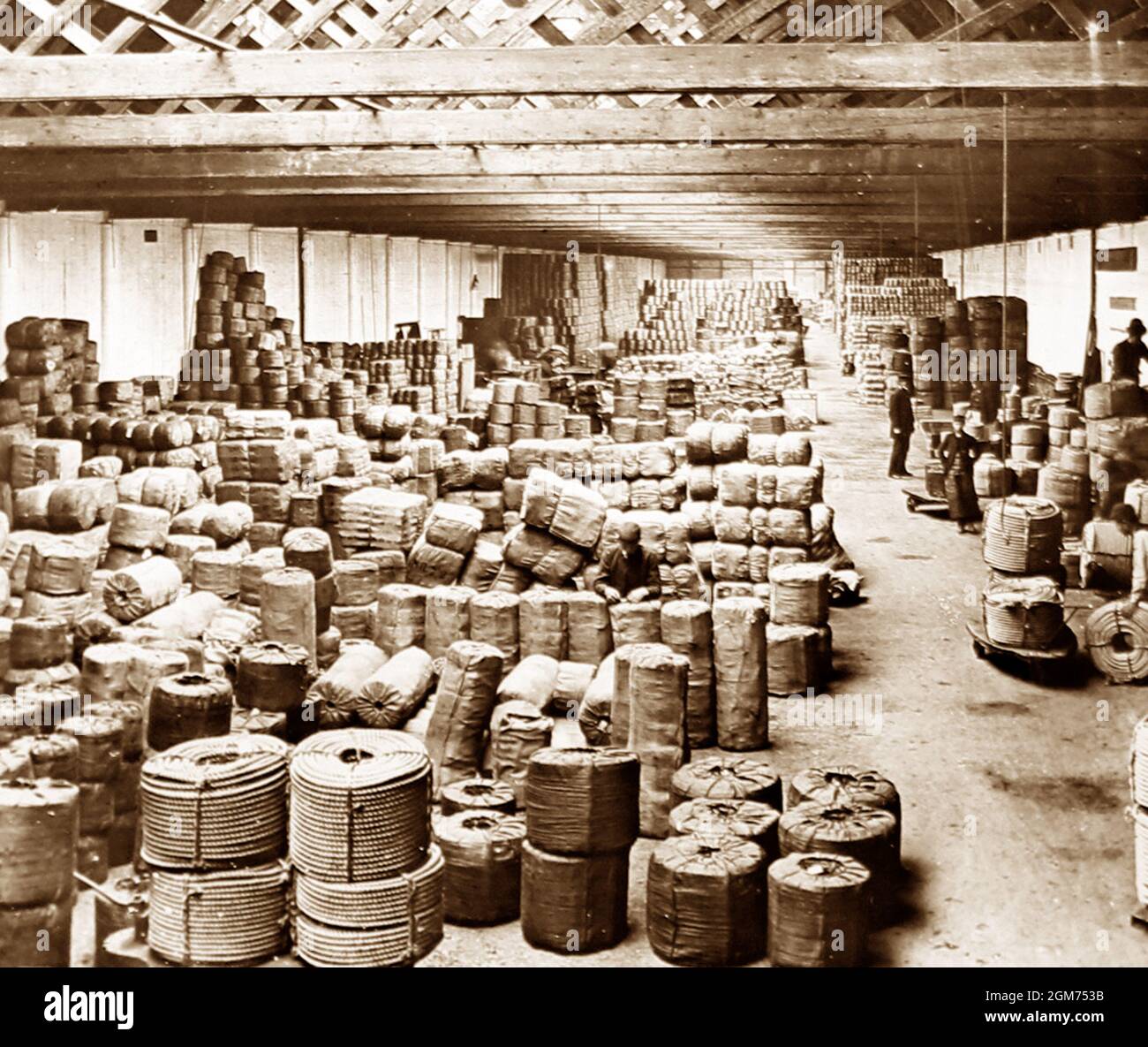 Rope making factory hi-res stock photography and images - Alamy