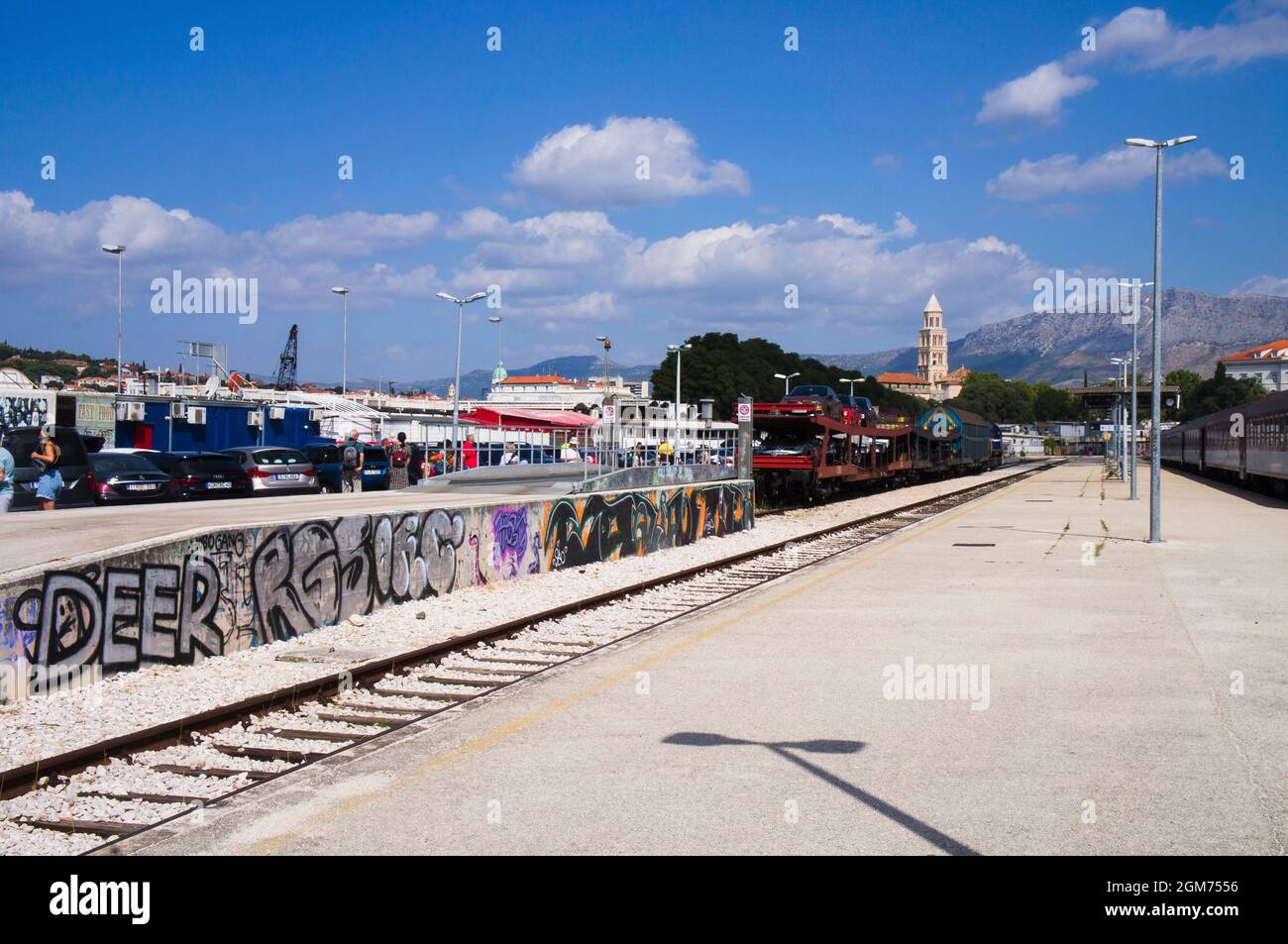 Split main railway station in Split, Croatia, August 18, 2021. (CTK ...