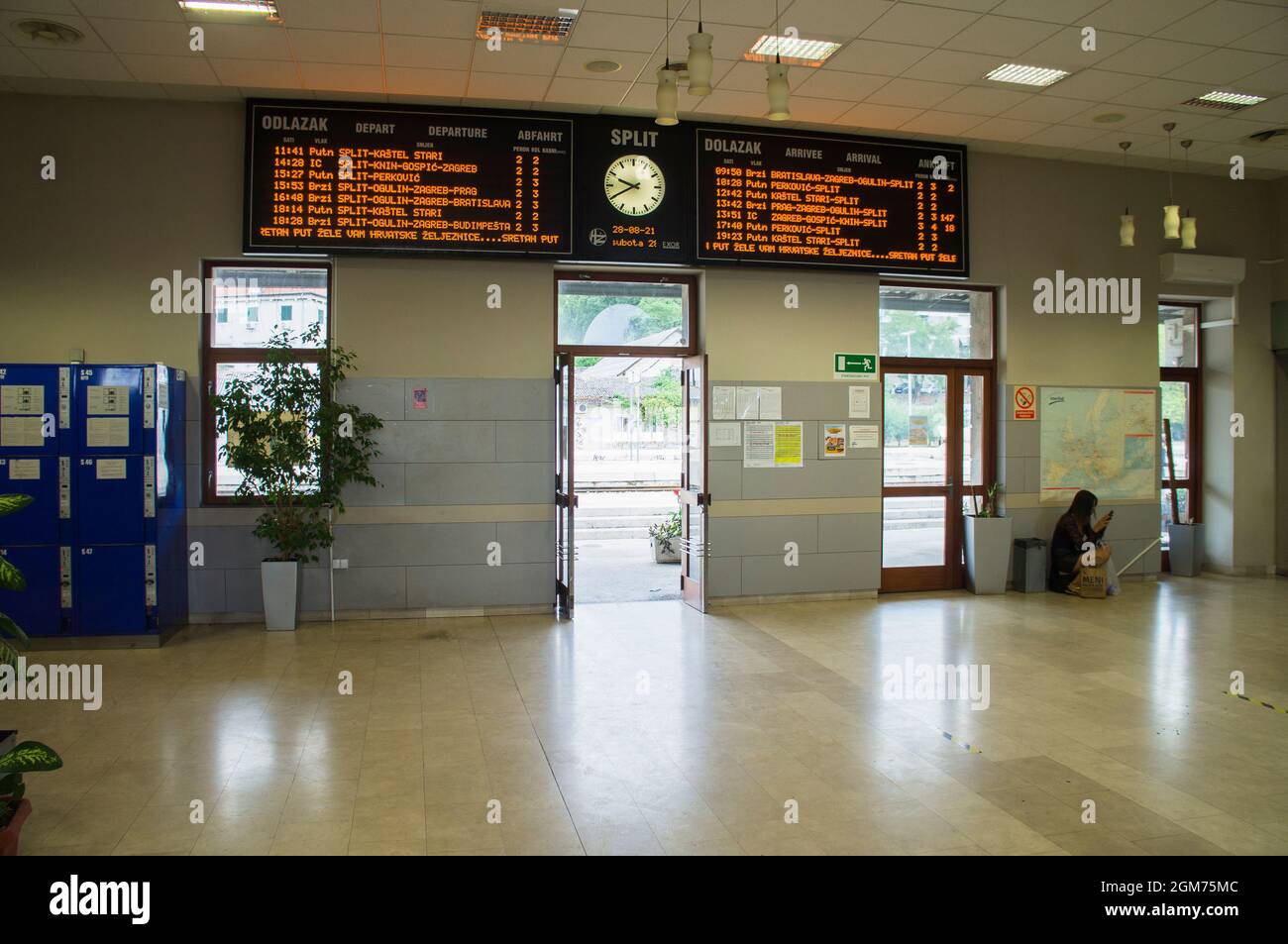 Split main railway station in Split, Croatia, August 28, 2021. (CTK ...