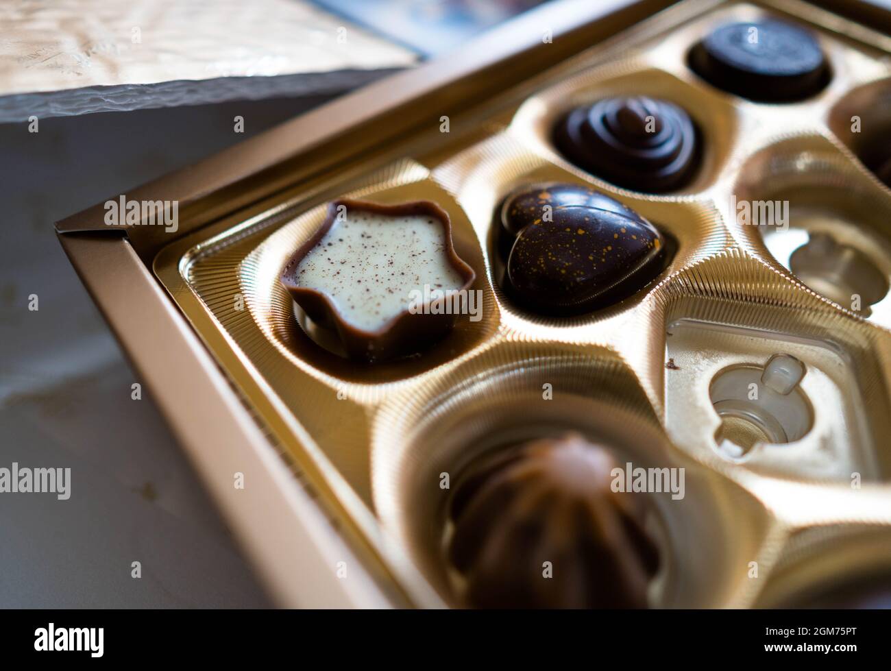 Box of Chocolates Stock Photo - Alamy
