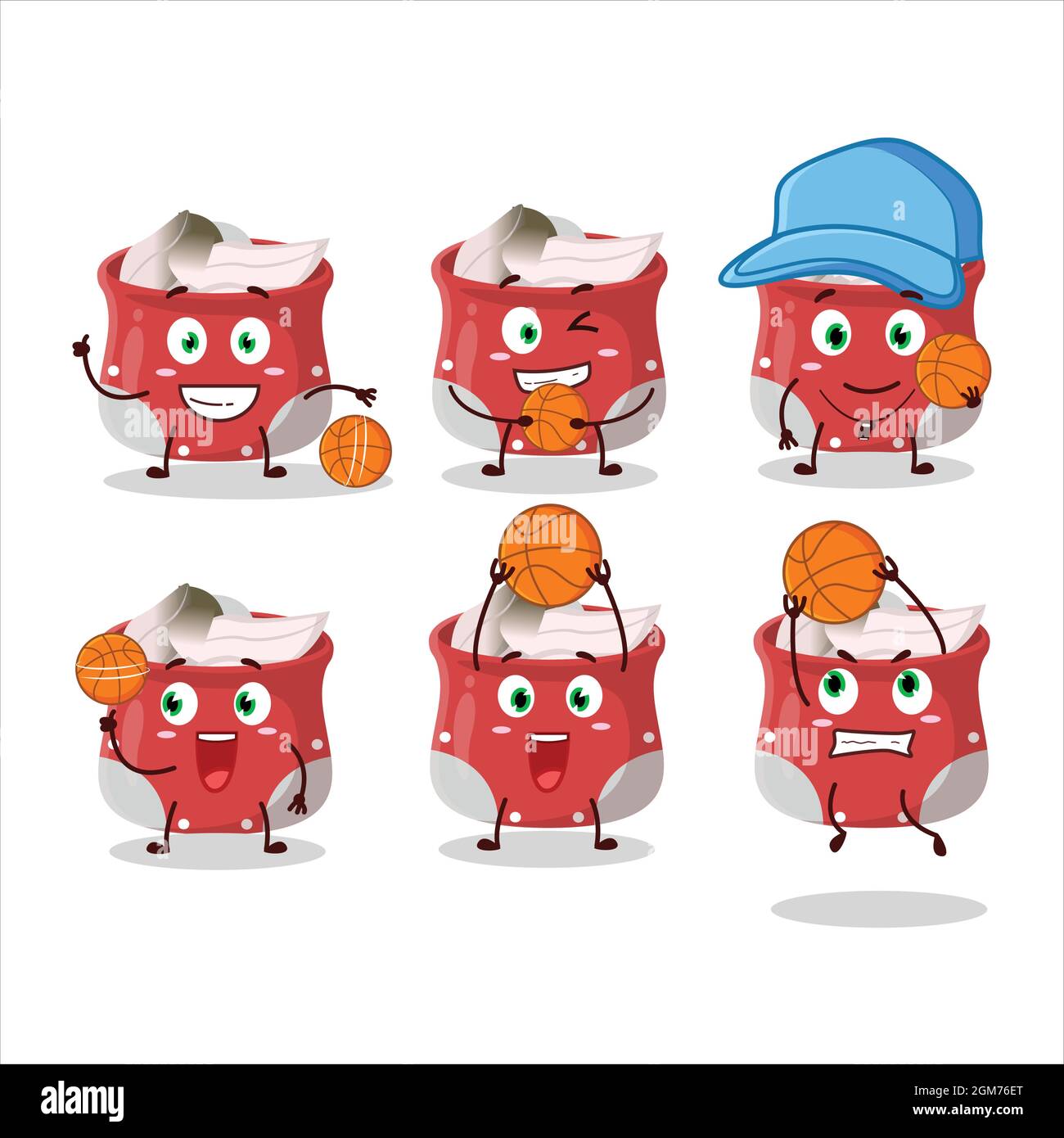 Talented bay leaf cartoon character as a basketball athlete. Vector ...